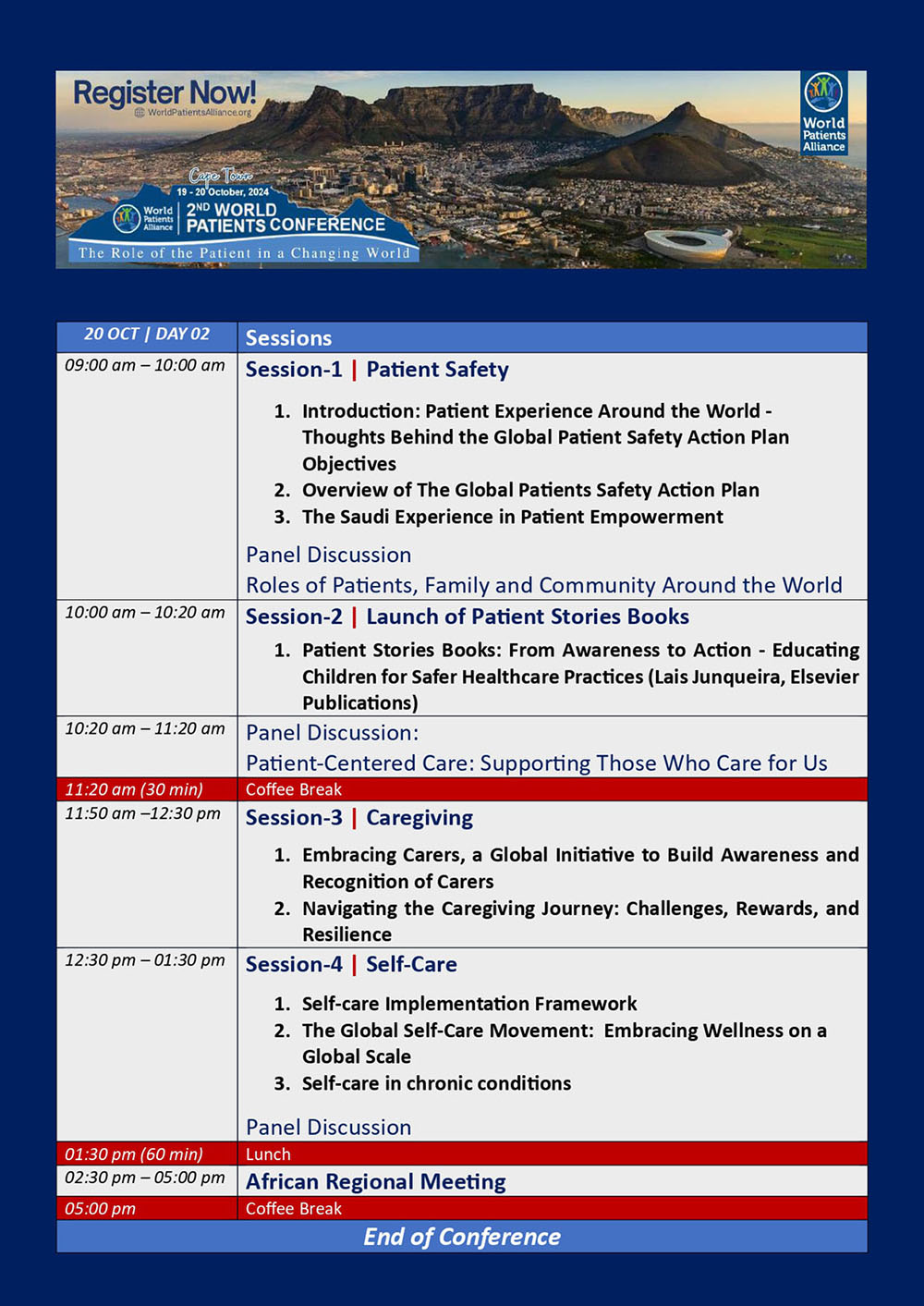 Conference Program - World Patients Alliance