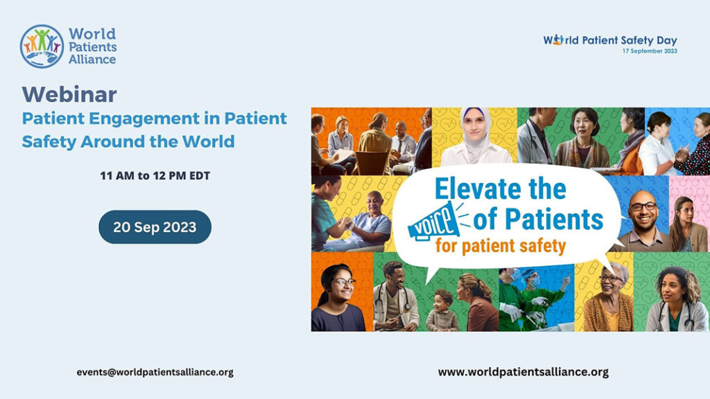 Webinar: Patient Engagement in Patient Safety Around the World - World ...